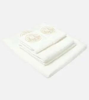 Versace Medusa Gala Set Of 5 Cotton Terry Towels - White