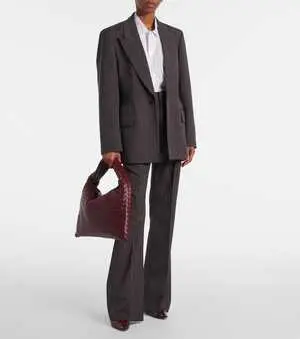 Bottega Veneta High-rise Flared Wool Pants
