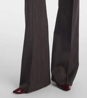 Bottega Veneta High-rise Flared Wool Pants