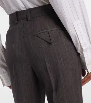 Bottega Veneta High-rise Flared Wool Pants