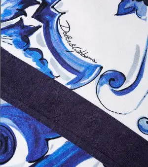 Dolce & Gabbana Majolica Cotton Terry Beach Towel