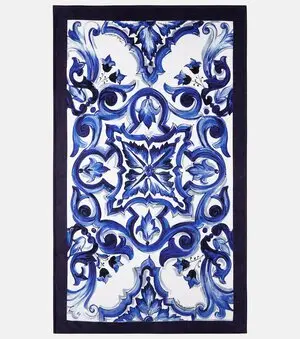 Dolce & Gabbana Majolica Cotton Terry Beach Towel