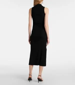 COURREGES Draped Maxi Dress - Black