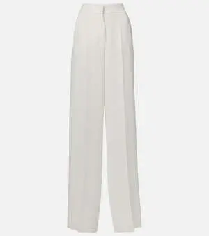 Max Mara Abetone High-rise Wide-leg Pants - Black