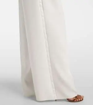 Max Mara Abetone High-rise Wide-leg Pants - Black