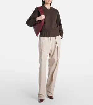 Bottega Veneta High-rise Tapered Trousers