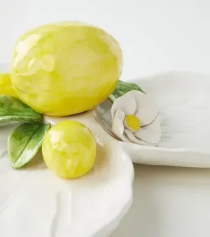 LES-OTTOMANS Lemon Ceramic Tray