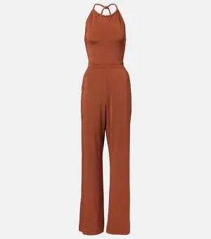 Max Mara Parsec Halterneck Jumpsuit - Brown