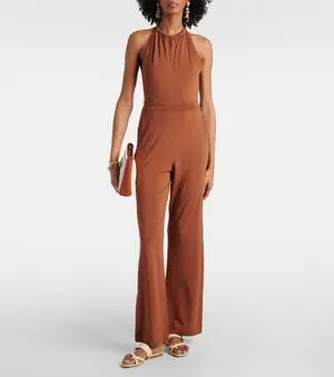 Max Mara Parsec Halterneck Jumpsuit - Brown