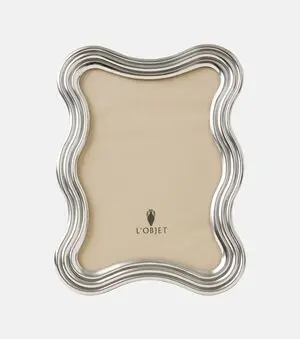 L'Objet Ripple Platinum-plated Picture Frame