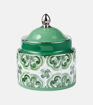 Dolce & Gabbana Majolica Porcelain Sugar Bowl - Green