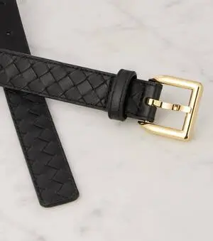 Bottega Veneta Intrecciato Leather Belt
