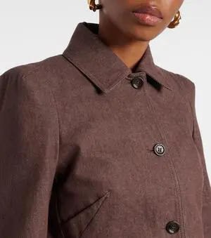 Max Mara Carpa Cropped Jacket - Brown