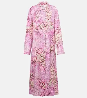 Dries Van Noten Printed Jacquard Coat
