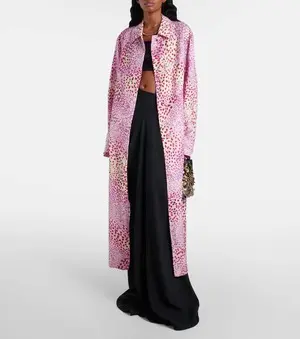 Dries Van Noten Printed Jacquard Coat