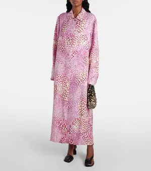 Dries Van Noten Printed Jacquard Coat