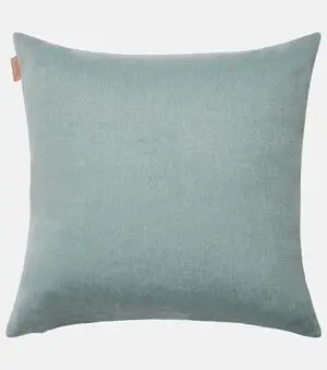 Etro Pegaso Embroidered Linen Cushion - Blue