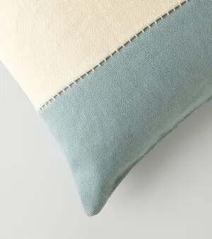 Etro Pegaso Embroidered Linen Cushion - Blue