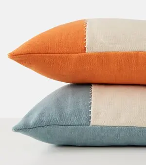 Etro Pegaso Embroidered Linen Cushion