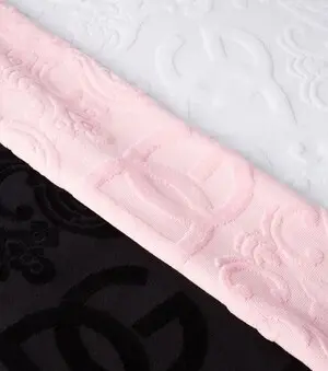 Dolce & Gabbana Set Of 5 Jacquard Cotton Terry Towels - White