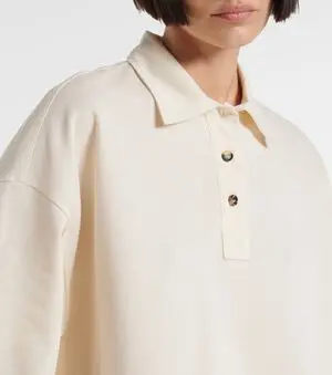 Bottega Veneta Cropped Cotton Polo Shirt