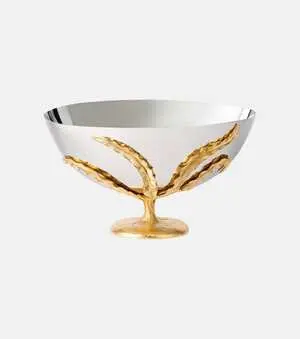 L'Objet Fern Large 24kt Gold-plated Bowl - Silver