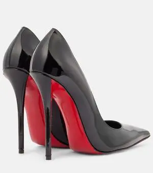 CHRISTIAN LOUBOUTIN Miss Z 120 Patent Leather Pumps - Black