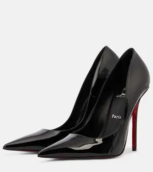 CHRISTIAN LOUBOUTIN Miss Z 120 Patent Leather Pumps - Black