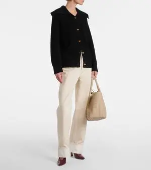 Bottega Veneta Knot Ribbed-knit Cardigan - Black