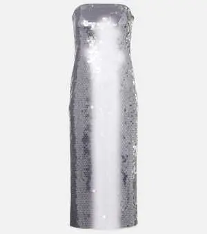 Sportmax Sequined Jersey Midi Dress