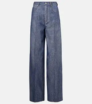 Bottega Veneta Trompe L'œil Wide-leg Pants - Blue
