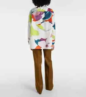 Max Mara Verace Printed Cotton Top - White