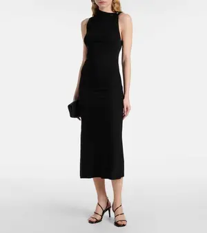 COURREGES Draped Maxi Dress - Black