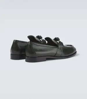 Bottega Veneta Astaire Leather Loafers - Green