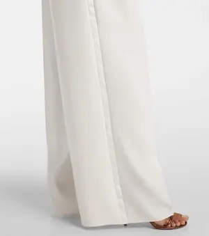 Max Mara Abetone High-rise Wide-leg Pants - Black