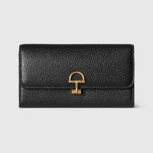 Gucci Softbit Continental Wallet Leather - Black
