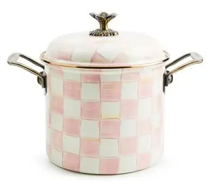 MACKENZIE-CHILDS Rosy Check 7 Qt. Stockpot - One-color