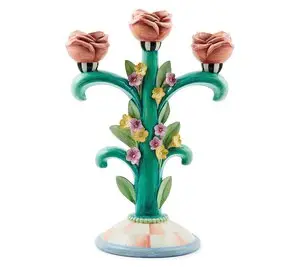 MACKENZIE-CHILDS Rosy Meadow Candelabra - One-color