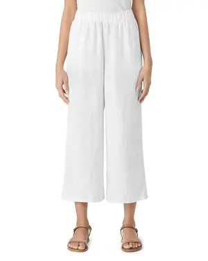 Women's Linen Cropped Pants