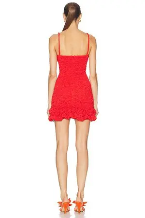 PatBO Papillon Jacquard Flutter Mini Dress