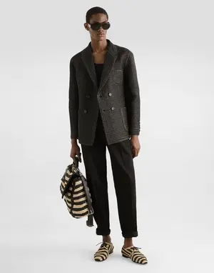 Dolce & Gabbana Double-breasted Raffia Mesh Jacket