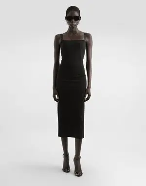 Dolce & Gabbana Jersey Milano Rib Sheath Dress