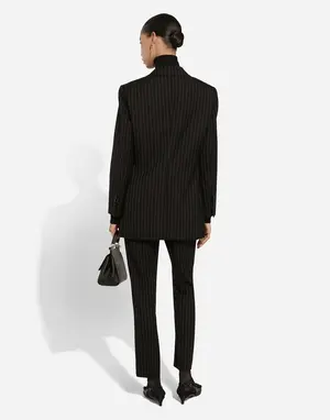 Dolce & Gabbana Tailored Pinstripe Wool Pants - Multicolor