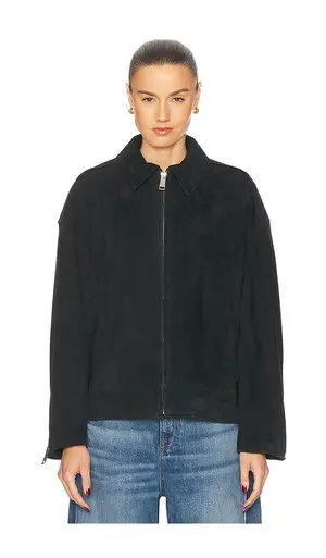 GRLFRND Alek Suede Jacket - Black