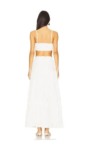 MORE TO COME Mora Maxi Skirt Set - White