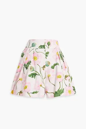 Oscar De La Renta Floral Shorts For Women