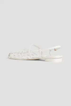 FERRAGAMO Shay 10 Leather Slingback Sandals
