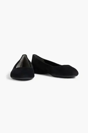 STUART WEITZMAN Gabby Suede Ballet Flats