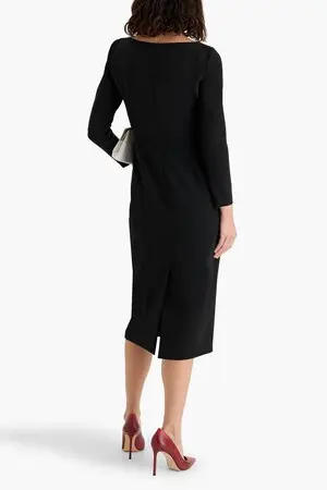 Carolina Herrera Crepe Midi Dress - Black