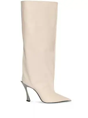 MUGLER 95mm Leather Knee-high Boots